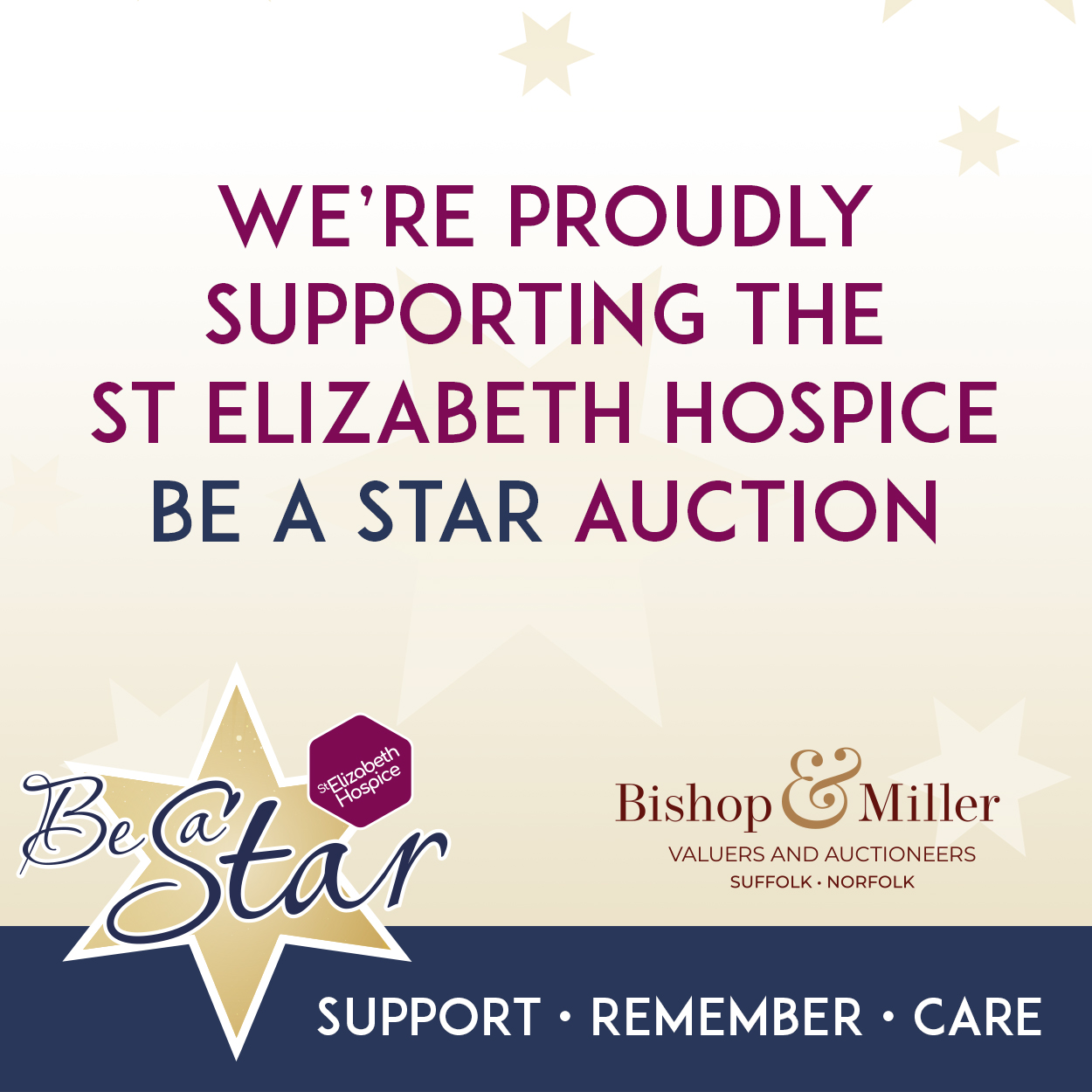 Bishop & Miller Auctioneers & Valuers | ‘Be a Star’ charity auction for St Elizabeth Hospice ...